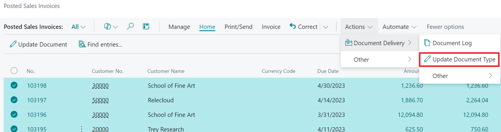 Clever Dynamics - Updating Posted Documents